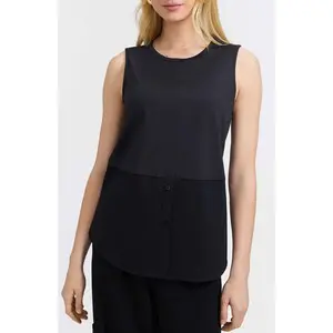 Foxcroft Jessie Layer Sleeveless Top - Black