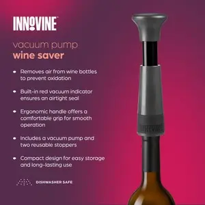 INNOVINE Vacuum Pump Wine Saver - Graphite