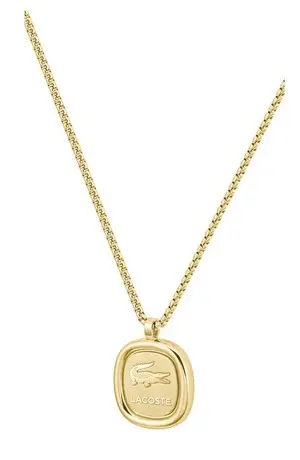 Lacoste Vigor Pendant Necklace - Gold