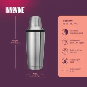 INNOVINE Double Walled Cocktail Shaker