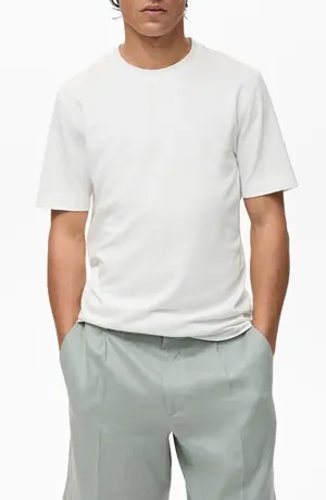 Mango Lyocell Blend T-shirt - White