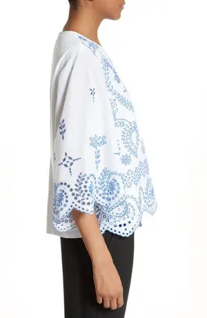Tory Burch Mariana Broderie Anglaise Top