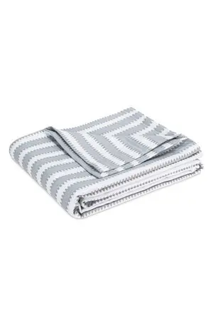 MATOUK Apollo Stripe Matelassé Coverlet - Dove