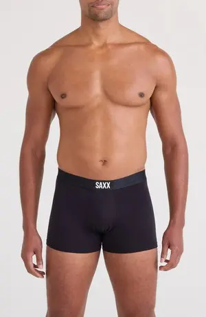 SAXX Assorted 2-pack Vibe Xtra Soft Comfort Trunks - Black/ Dark Grey Heather