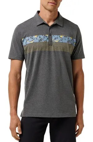 Travis Mathew Midnight Train Chest Stripe Polo
