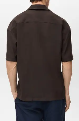 Mango Relaxed Fit Camp Shirt