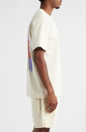 VIC GARCIA WORLD Love All Graphic T-shirt - Cream