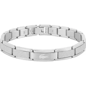 Lacoste Stencil Link Bracelet - Silver