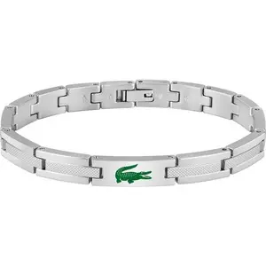 Lacoste Stencil Link Bracelet - Silver