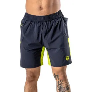 MACEOO Athletic Stripe Shorts - Black