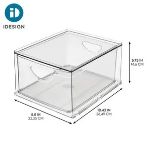 IDESIGN Stackable Kitchen Storage Drawer For Fridge, Pantry, Under-sink