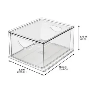 IDESIGN Stackable Kitchen Storage Drawer For Fridge, Pantry, Under-sink