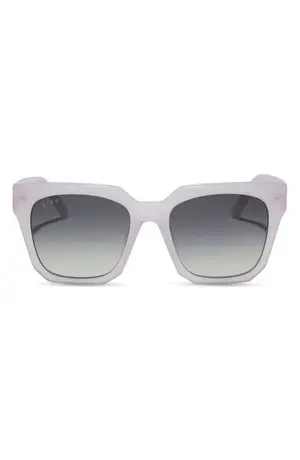 DIFF Ariana 54mm Square Sunglasses - Thistle / Grey Gradient