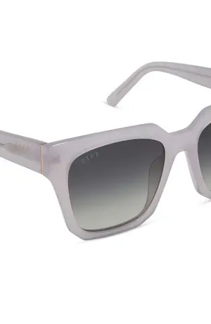 DIFF Ariana 54mm Square Sunglasses - Thistle / Grey Gradient