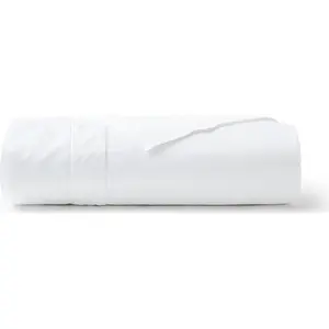 CHRISTY Balmoral Luxury Cotton Sateen Flat Sheets - White