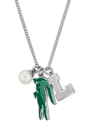 Lacoste Umpire Pendant Necklace - Silver
