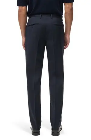 Mango Wool Suit Straight Leg Trousers