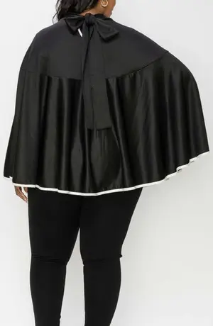 L I V D Kadra Ribbon Detail Cape