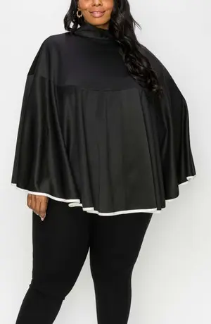 L I V D Kadra Ribbon Detail Cape