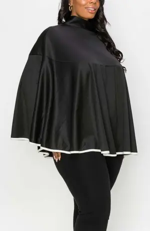 L I V D Kadra Ribbon Detail Cape