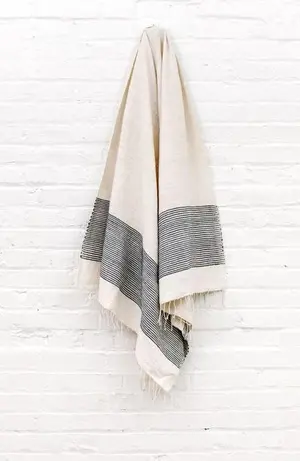 CREATIVE WOMEN Riviera Cotton Bath Towel - Navy
