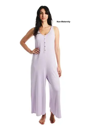 EVERLY GREY Luana Maternity/nursing Romper - Lavender