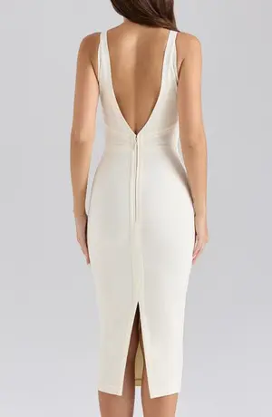 House Of Cb Classic Midi Bandage Dress