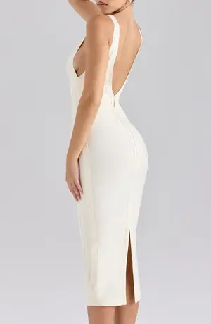 House Of Cb Classic Midi Bandage Dress