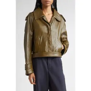 Marni Leather Crop Trench Coat