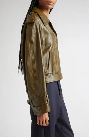 Marni Leather Crop Trench Coat