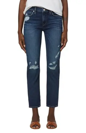 Hudson Jeans Nico Mid-rise Straight Crop Jeans - Dive