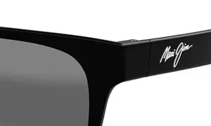 Maui Jim Kapeau Rectangular Sunglasses - Matte Black/neutral Grey