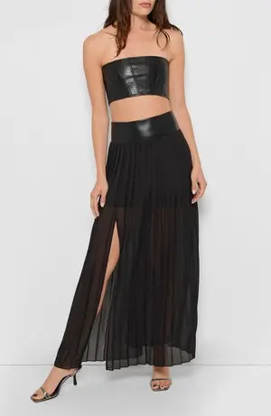 AS By DF Felice Pleated Skirt - Black