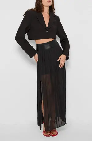 AS By DF Felice Pleated Maxi Skirt