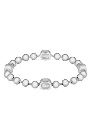Lacoste Vigor Ball Chain Bracelet - Silver