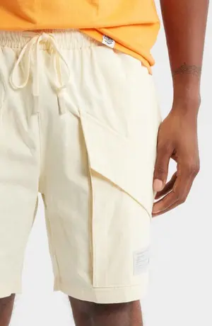 VIC GARCIA WORLD Unstoppable Cargo Shorts - Cream