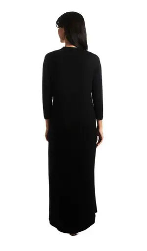 EVERLY GREY Juliana Maternity/nursing Caftan - Black