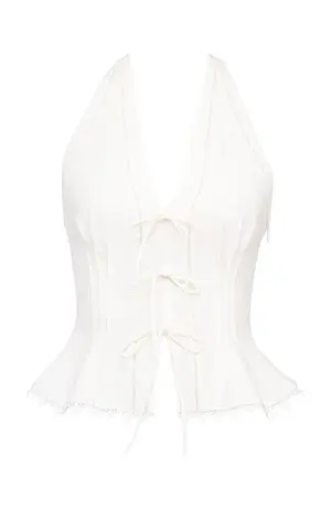 House Of Cb Elana Halter Top