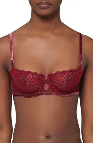 Simone Perele Scenario Underwire Demi Bra - Spinel Red