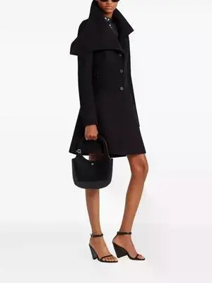 COURREGES Holy Leather Shoulder Bag - Black