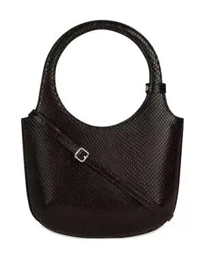COURREGES Holy Leather Shoulder Bag - Black