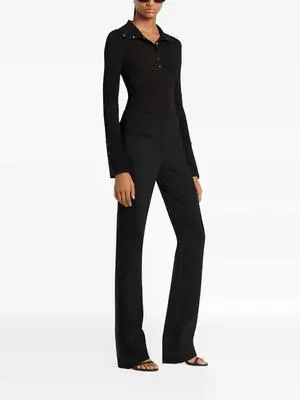COURREGES Ribbed Polo Top