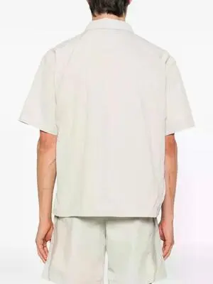 HELIOT EMIL Short-sleeve Panelled Shirt
