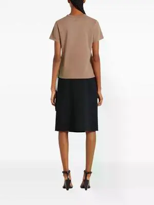 COURREGES Cotton Jersey T-shirt - Brown