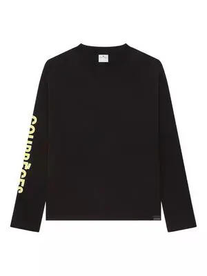 COURREGES Long-sleeve Logo-print T-shirt