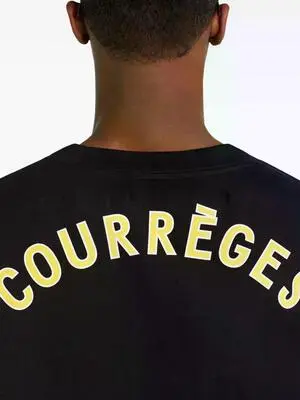 COURREGES Long-sleeve Logo-print T-shirt