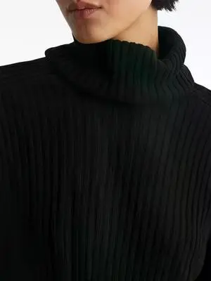 Marc O'polo Ribbed Turtleneck Top - Black