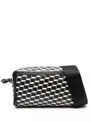 Pierre Hardy Cube Box Leather Shoulder Bag - Black
