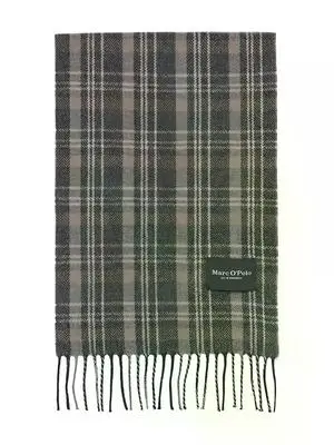 Marc O'polo Plaid Fringed Scarf