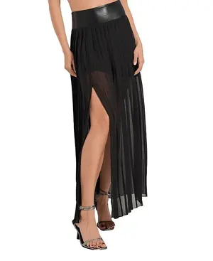 AS By DF Felice Pleated Maxi Skirt